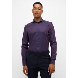 Langarmhemd Eterna "SLIM FIT", Damen, Gr. 46, Normalgr&ouml;&szlig;en, bordeaux, Twill, 100% Baumwolle, schmal, Manschette, Hemden Langarmhemd, NON IRON (b&uuml;gelfrei)