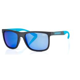 Sonnenbrille Superdry "Modell 996057", Herren, schwarz, blau, matt, Sonnenbrillen Sonnenbrille, Form Karree/Eckig, Logoschriftzug auf B&uuml;gel, Injectionfassung