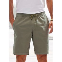 Shorts John Devin "Bermuda", Herren, Gr. 3XL (64/66), N-Gr, gr&uuml;n (khaki), Web, Obermaterial: 97% Baumwolle, 3% Elasthan, unifarben, regular fit kurz, Hosen Shorts, kurze Hose aus elastischer Baumwoll-Qualit&auml;t