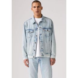 Levi's Jeansjacke LEVI'S "NEW RELAXED FIT TRUCK", Herren, Gr. S, brightside trk, Denim/Jeans, Obermaterial: 100% Baumwolle, relaxed fit, 1-Knopf-Manschette, Jacken Jeansjacke
