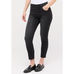 Slim-fit-Jeans Angels "ORNELLA", Damen, Gr. 34, L&auml;nge 26, grau (anthrazit used), Denim/Jeans, Obermaterial: 92% Baumwolle, 6% Polyester, 2% Elasthan, slim fit 7/8-L&auml;nge, Jeans Slim-fit-Jeans