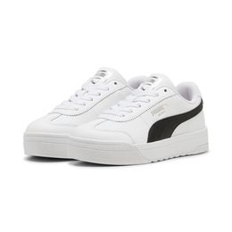 Sneaker Puma "ROMA FEMININE WNS", Damen, Gr. 38,5, schwarz-wei&szlig; (Puma wei&szlig;, Puma schwarz), Leder, unifarben, Schuhe Sneaker