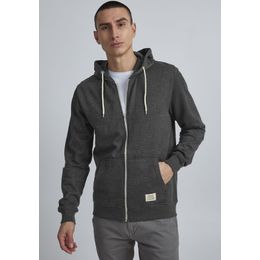 Kapuzensweatjacke Blend "BHNOAH", Herren, Gr. M, grau, Sweatware, Obermaterial: 60% Baumwolle, 40% Polyester, kontrastfarbene Details, unifarben, slim fit h&uuml;ftlang, Rippb&uuml;ndchen, Sweatjacken Kapuzensweatjacke