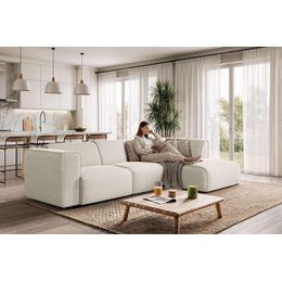 Ecksofa OTTO HOME "Merid L-Form, B: 295 cm - OTTO. Verl&auml;ssliche Qualit&auml;t.", beige, B:295cm H:70cm T:162cm, 100% Polyester, Sofas, Ecksofa, jederzeit durch Module erweiterbar