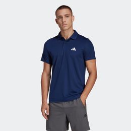 Poloshirt adidas Performance "TRAIN ESSENTIALS TRAINING", Herren, Gr. 3XL, blau (dunkelblau, wei&szlig;), Obermaterial: 100% Polyester, clean, Shirts Poloshirt