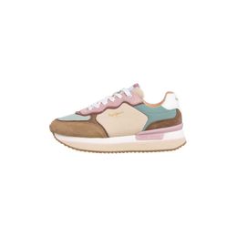 Pepe Jeans Sneaker 'Rusper Combi W' Damen Gr&ouml;&szlig;e 40 beige / braun / hellgr&uuml;n / rosa