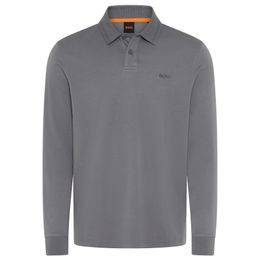 Poloshirt BOSS Orange "Pe", Herren, Gr. L, open grau062, Jersey, Obermaterial: 100% Baumwolle, regular fit, B&uuml;ndchen, Shirts Poloshirt, mit Polokragen
