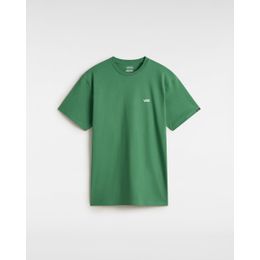 T-Shirt Vans "MNLEFTCHESTLOGOTEE", Herren, Gr. S, fairway, Single Jersey, Obermaterial: 100% Baumwolle, Rundhals, Shirts T-Shirt
