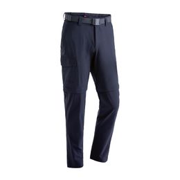 Outdoorhose Maier Sports "Torid slim zip", Herren, Gr. 110, Langgr&ouml;&szlig;en, blau (dunkelblau), 90% Polyamid, 10% Elasthan, Hosen Outdoorhose, Herren Zip-Off Wanderhose, atmungsaktive Trekkinghose, Slim Fit
