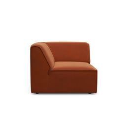 Sofa-Eckelement OTTO HOME "Merid, Sofaelement, Ma&szlig;e B/T/H: 97/97/46 cm", braun (messing), B:97cm H:70cm T:97cm, Struktur fein (100% Polyester);Samtoptik (100% Polyester);Samtcord (92% Polyester, 8% Polyamid), Polsterelemente, Sofa-Eckelement, als Modul oder separat verwendbar, f&uuml;r individuelle Zusammenstellung