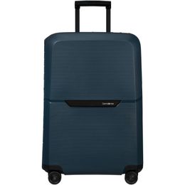Hartschalen-Trolley Samsonite "MAGNUM, verschiedene Gr&ouml;&szlig;en und Farben", Damen, Gr. B/H/T: 48cm x 69cm x 30cm 82 l, blau (midnight blau), Polypropylen, unifarben, Koffer Hartschalen-Trolley, Reisekoffer Trolley Aufgabegep&auml;ck TSA-Zahlenschloss