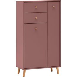 Highboard Schildmeyer "Bjarne, Breite 60,2 cm", mauve, B:60,2cm H:103,4cm T:33,05cm, FSC-zertifizierter Holzwerkstoff, Sideboards, Highboard, Made in Germany
