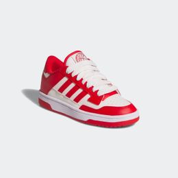Sneaker adidas Sportswear "RAPID COURT LOW", M&auml;dchen, Gr. 39, rot (team colleg rot, cloud wei&szlig;, ftwr wei&szlig;), Synthetik, Schuhe Sneaker, f&uuml;r Kinder & Jugendliche