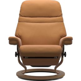 Relaxsessel stressless "Sunrise", new caramel batick, B:79cm H:103cm T:78cm, Leder BATICK: BATICK ist ein leicht korrigiertes, durchgef&auml;rbtes und genarbtes M&ouml;belleder, bei dem die meisten Unebenheiten und Spuren in der Regel entfernt wurden.;Leder PALOMA: PALOMA ist ein durchgef&auml;rbtes Semianilin-M&ouml;belleder mit nat&uuml;rlicher Narbung.;ROHLEDER Stoff Q2 FARON: Ein fester zuverl&auml;ssiger Boucl&eacute; mit einem 