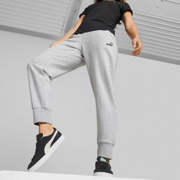 Jogginghose Puma "ESS SWEATPANTS TR CL", Damen, Gr. XL, N-Gr, grau (light gray heather), Sweatware, Obermaterial: 68% Baumwolle, 32% Polyester, unifarben, regular fit normal, Hosen Jogginghose, f&uuml;r entspannte und sportliche Aktivit&auml;ten, Regular Fit