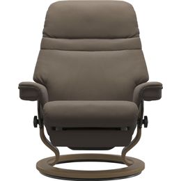 Relaxsessel stressless "Sunrise", braun (mole batick), B:79cm H:103cm T:78cm, Leder BATICK: BATICK ist ein leicht korrigiertes, durchgef&auml;rbtes und genarbtes M&ouml;belleder, bei dem die meisten Unebenheiten und Spuren in der Regel entfernt wurden.;Leder PALOMA: PALOMA ist ein durchgef&auml;rbtes Semianilin-M&ouml;belleder mit nat&uuml;rlicher Narbung.;ROHLEDER Stoff Q2 FARON: Ein fester zuverl&auml;ssiger Boucl&eacute; mit einem