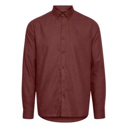 !Solid Langarmhemd SOLID "Langarmhemd SDPepe", Herren, Gr. S, N-Gr, rot (port melange), Obermaterial: 60% Baumwolle CO. 40% Polyester PES., Hemden Langarmhemd