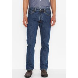 Levi's Straight-Jeans LEVI'S "501 LEVI'S ORIGINAL", Herren, Gr. 34, L&auml;nge 32, blau (stonewash), Denim/Jeans, Obermaterial: 100% Baumwolle, normal lang, Jeans Straight-Jeans, mit Markenlabel, Topseller