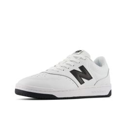 Sneaker New Balance "BB80", Herren, Gr. 41,5, schwarz-wei&szlig; (wei&szlig;, schwarz), Leder, Schuhe Sneaker, von dem New Balance 550 inspiriert