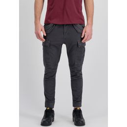 Cargohose Alpha Industries "Airman Pant", Herren, Gr. 32, N-Gr, grau (vintage grau), Web, Obermaterial: 98% Baumwolle, 2% Elasthan, unifarben, schmal normal, Hosen Cargohose