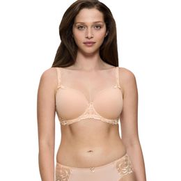 B&uuml;gel-BH Triumph "Modern Finesse WP", Damen, Gr. 85, Cup F, beige (neutral beige), Microtouch, Obermaterial: 69% Polyester, 16% Polyamid, 15% Elasthan, BHs B&uuml;gel-BH, mit Spitzendetails, leicht gepolsterte Cups, verstellbare Tr&auml;ger