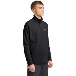 Fleecejacke Jack Wolfskin "BAISELBERG FZ M", Herren, Gr. M (50), schwarz, Obermaterial: 95% Polyester, 5% sonstige Fasern. Futter: 100% Polyester, Jacken Fleecejacke