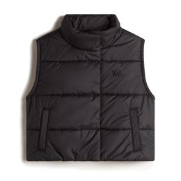 Steppweste Vans "MTE Hillgate Cropped Vest", Herren, Gr. L (40), schwarz, Obermaterial: 100% Polyester, Westen Steppweste