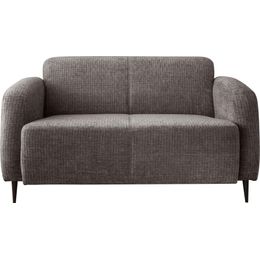 2-Sitzer Home Affaire "Marone", grau (grau, braun), B:140cm H:76cm T:90cm, 100% Polyester, Sofas, 2-Sitzer