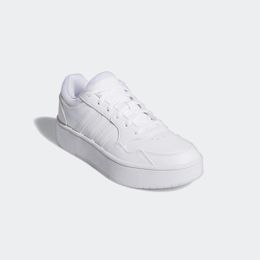 Sneaker adidas Sportswear "HOOPS 3.0 BOLD", Damen, Gr. 40, wei&szlig; (ftwwht, ftwwht, dshgry), Synthetik, Schuhe Sneaker