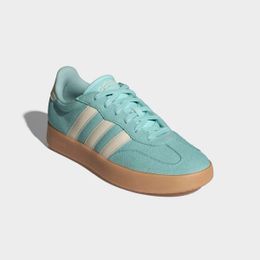 Sneaker adidas Sportswear "BARREDA", Damen, Gr. 40, blau (semi flash aqua, wonder wei&szlig;, gum10), Leder, Synthetik, Schuhe Sneaker, inspiriert vom Design des adidas handball spezial, Topseller