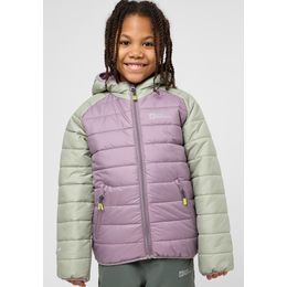 Outdoorjacke Jack Wolfskin "ZENON JACKET K", M&auml;dchen, Gr. 176, lila (wild, blossom), Hauptmaterial: 100% Polyester. Kontrast: 100% Polyester. Futter: 100% Polyester (recycled). F&uuml;llung: 100% Polyester (recycled), Jacken Outdoorjacke