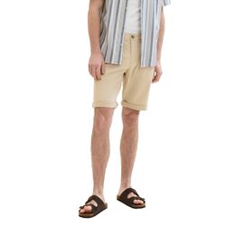 Bermudas Tom Tailor, Herren, Gr. 30, N-Gr, beige (chinchilla), Obermaterial: 97% Baumwolle, 3% Elasthan, unifarben, regular fit kniefrei, Hosen Bermudas, Sommerhose