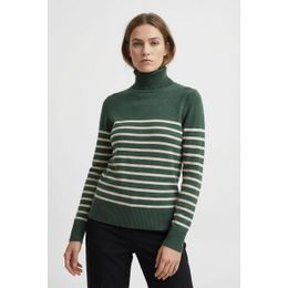 Rollkragenpullover Saint Tropez "MilaSZ St. Rollneck", Damen, Gr. M, braun (june braun rice stripe), Strick, Obermaterial: 80% Viskose, 20% Polyacryl, gestreift, regular fit normal, Pullover Rollkragenpullover