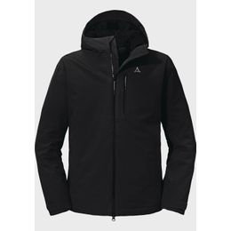 Sch&ouml;ffel Outdoorjacke SCH&Ouml;FFEL "Jacket Torspitze M", Herren, Gr. 54, schwarz (9990, schwarz), Oberstoff : 100% Polyester (Membran: Polyurethan) Futter : 100% Polyester Wattierung : 100% Polyester, regular fit, hoch geschlossener Ausschnitt, Jacken Outdoorjacke