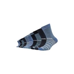 Socken Camano "mesh ventilation", M&auml;dchen, Gr. 31-34, blau (infinity), Baumwollmischung, normal, Socken Socken, mit atmungsaktiver Materialstruktur, dank Meshstruktur