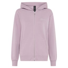 Kapuzensweatjacke Skechers "SIGNATURE FZ HOODIE", Damen, Gr. M (38/40), misty mauve, Obermaterial: 54% Baumwolle, 46% Polyester, Sweatjacken Kapuzensweatjacke, mit Kapuze, f&uuml;r sportliche Aktivit&auml;ten, f&uuml;r Fitness und Training