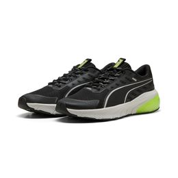 Sneaker Puma "CELL GLARE", Herren, Gr. 42,5, Puma schwarz, gelb alert, Textil, Schuhe Sneaker