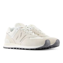Sneaker New Balance "WL574", Damen, Gr. 37, linen, sea sa, Leder, Schuhe Sneaker