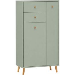 Highboard Schildmeyer "Bjarne, Breite 60,2 cm", pistazie, B:60,2cm H:103,4cm T:33,05cm, FSC-zertifizierter Holzwerkstoff, Sideboards, Highboard, Made in Germany