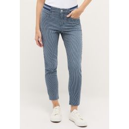 7/8-Jeans Angels "ORNELLA SPORTY", Damen, Gr. 48, N-Gr, blau (blau used), Web, Obermaterial: 89% Baumwolle, 8% Polyester, 3% Elasthan, Jeans 7/8-Jeans