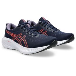 Laufschuh asics "GEL-EXCITE 10", Damen, Gr. 38, midnight, coral reef, Textil, Schuhe Laufschuh
