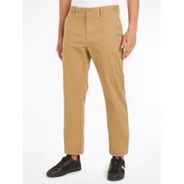 Chinohose Tommy Hilfiger "MERCER ESSENTIAL TWILL CHINO", Herren, Gr. 33, L&auml;nge 34, gr&uuml;n (classic khaki), Web, Obermaterial: 97% Baumwolle, 3% Elasthan, normal, Hosen Chinohose