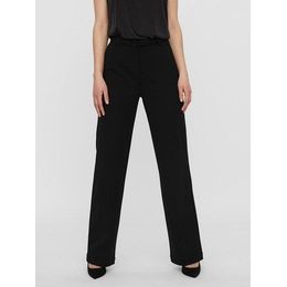V&eacute;ro Moda Anzughose VERO MODA "VMZAMIRA MW SLIM STRAIGHT PANT NOOS", Damen, Gr. S (36), L&auml;nge 34, schwarz, Web, Obermaterial: 95% Polyester, 5% Elasthan, unifarben, normal, Hosen Anzughose, mit G&uuml;rtelschlaufen, Topseller
