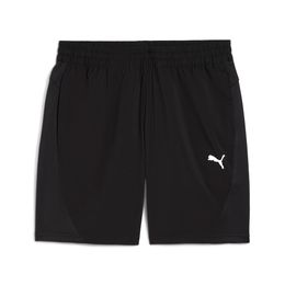 Trainingsshorts Puma "M TAD TECH FABRIC MIX SHORT", Damen, Gr. S, N-Gr, schwarz (Puma schwarz, Puma schwarz), Obermaterial: 100% Polyester, regular fit kniefrei, Hosen Trainingsshorts, f&uuml;r Fitness-Training, mit Mehrzweck-Seitentaschen, atmungsaktiv