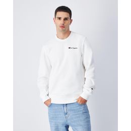 Sweatshirt Champion, Herren, Gr. XXL (60/62), wei&szlig; (wht), Sweatware, Obermaterial: 70% Baumwolle, 30% Polyester, unifarben, Rundhals, Sweatshirts Sweatshirt