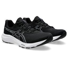 Laufschuh asics "GEL-CONTEND 9", Herren, Gr. 42, schwarz-wei&szlig; (schwarz, wei&szlig;), Synthetik, Textil, Schuhe Laufschuh, mehr D&auml;mpfung, Topseller