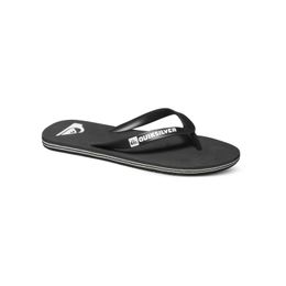 Sandale Quiksilver "Molokai", Herren, Gr. 7(40), schwarz-wei&szlig; (schwarz, schwarz, wei&szlig;), Obermaterial: Synthetikmaterial / Au&szlig;ensohle: Moosgummi, Schuhe Sandale