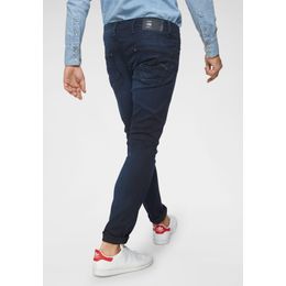 G-Star Raw Skinny-fit-Jeans G-STAR "51010", Herren, Gr. 30, L&auml;nge 34, blau (schwarz aged), Denim/Jeans, Obermaterial: 70% Baumwolle, 28% Polyester, 2% Elasthan (LYCRA), Abriebeffekte, skinny fit lang, Jeans Skinny-fit-Jeans