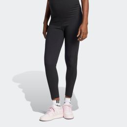 Trainingstights adidas Sportswear "W MATERNITY LEG", Damen, Gr. XXL, N-Gr, schwarz, Obermaterial: 45% Baumwolle, 45% Viskose, 10% Elasthan, Hosen Trainingstights, Umstandsleggings, elastischer und extrahoher Bund
