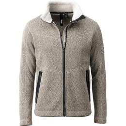 Fleecejacke LPO "CAMBLY V MEN", Herren, Gr. S (48), braun, 100% Polyester, mit Gummizug, Jacken Fleecejacke, auch in Gro&szlig;en Gr&ouml;&szlig;en erh&auml;ltlich